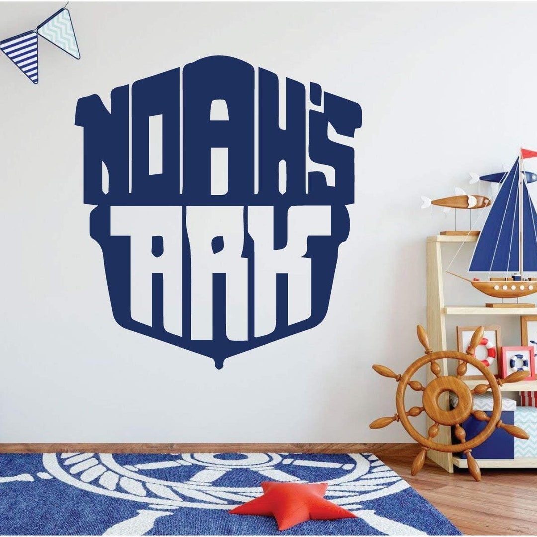Noah's Ark - Christian Wall Art - Nautical Wall Decor - Nursery Room ...