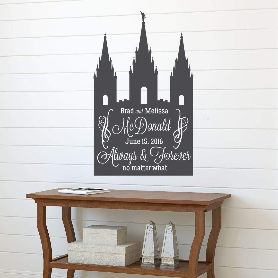 LDS Wall Art - Salt Lake Temple - Personalized Wall Decor, Christian ...