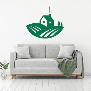 Farm House Wall Decal | Removable Vinyl Sticker for Home, Family Room ...