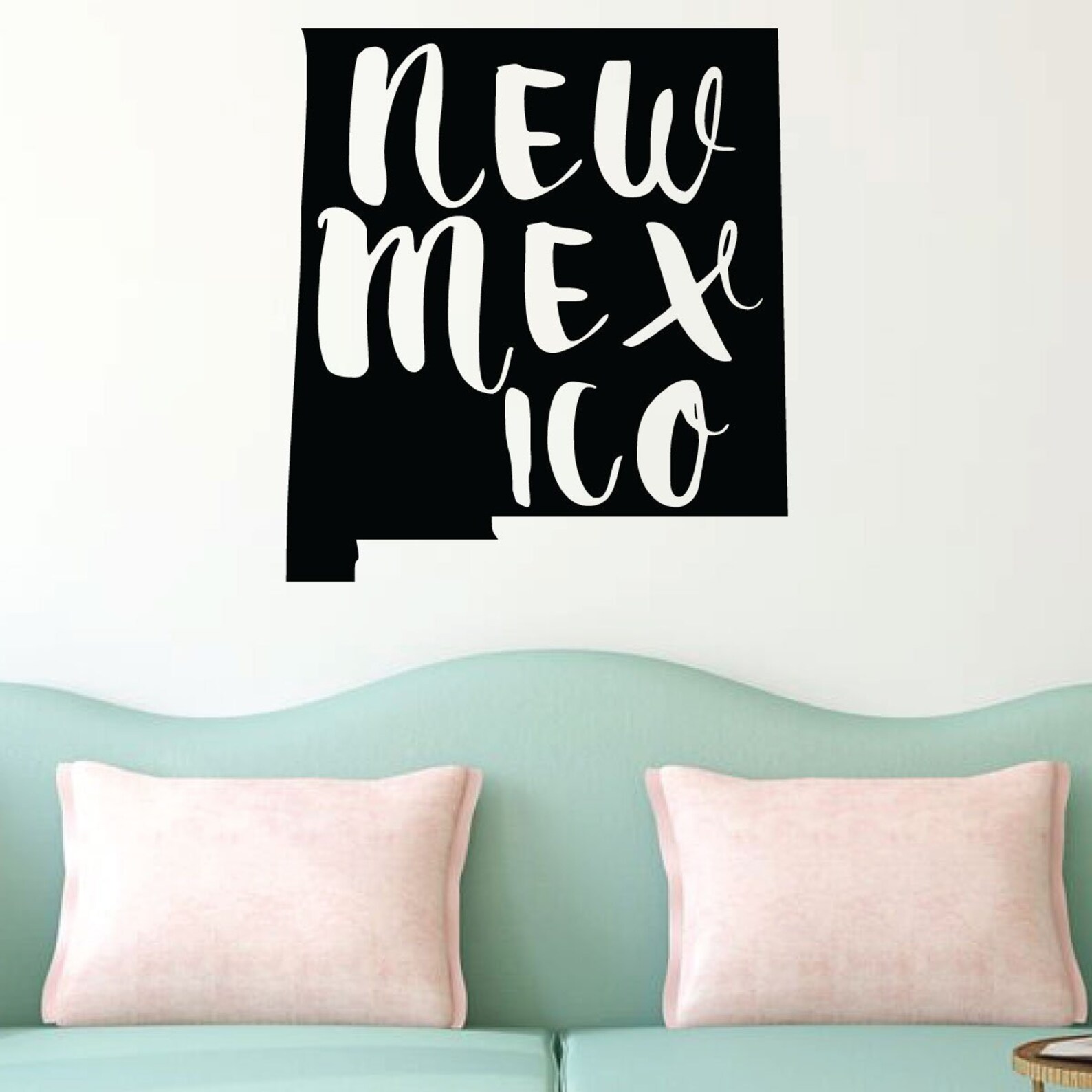 New Mexico Wall Decal - State Silhouette Vinyl Art for Home Decor ...