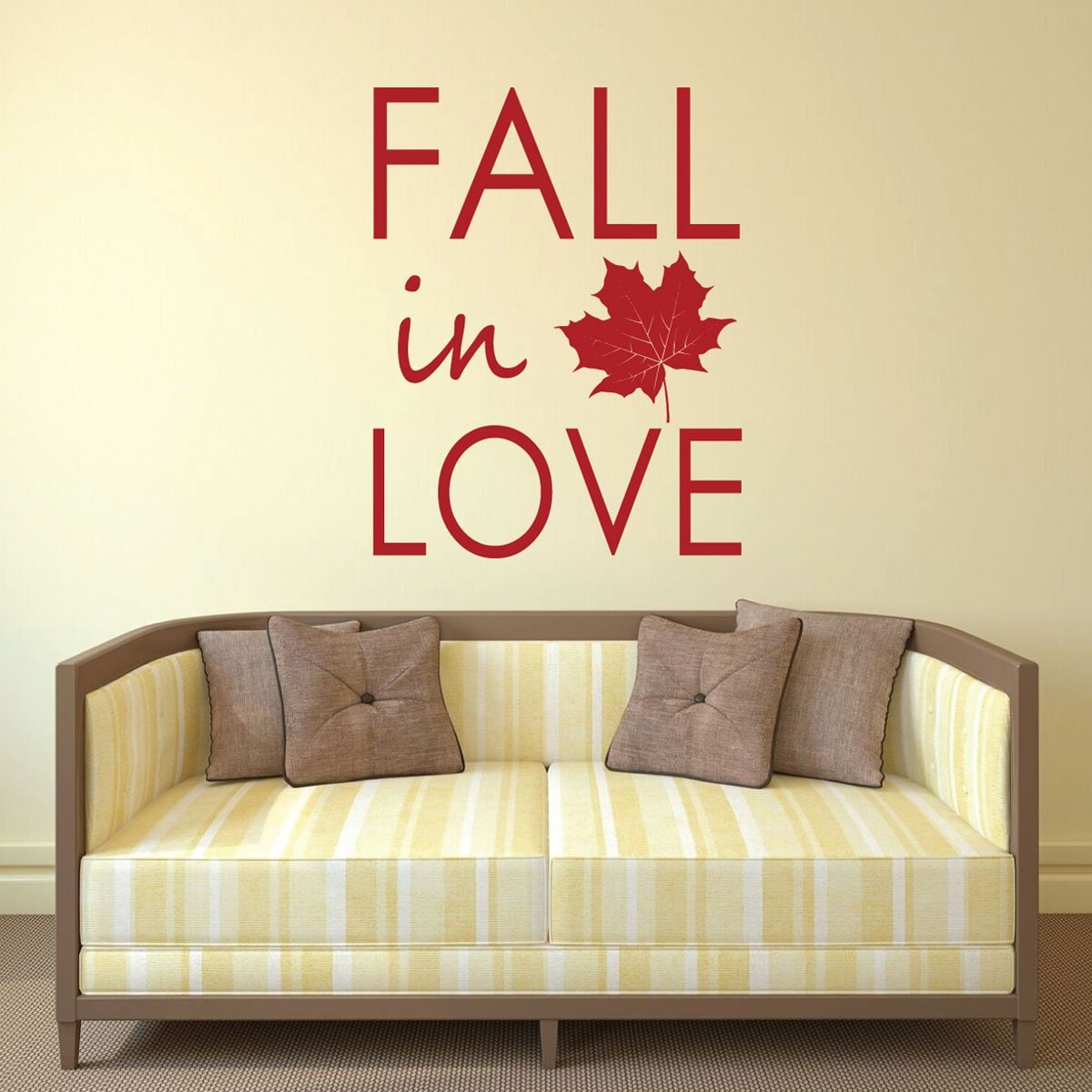 Fall Decoration - Fall in Love - Autumn Wall Art, Vinyl Wall Decals for ...