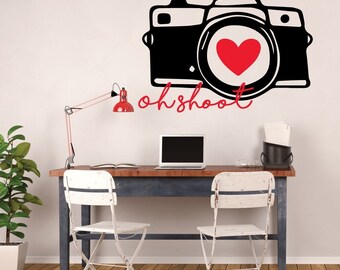 Camera Wall Decals Photo Decal Photo Studio Vinyl Sticker - Etsy