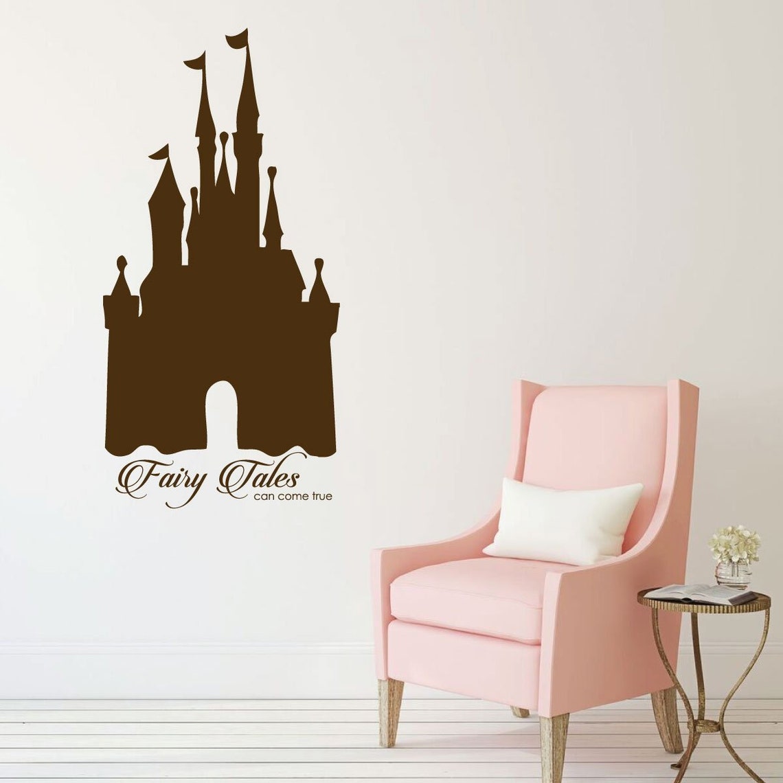 Fairy Tale Castle Vinyl Wall Decal Fairy Tales Can Come - Etsy