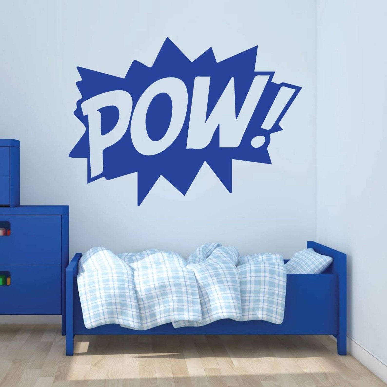 POW Wall Decal Super Hero Vinyl Decor for Boys Bedroom - Etsy