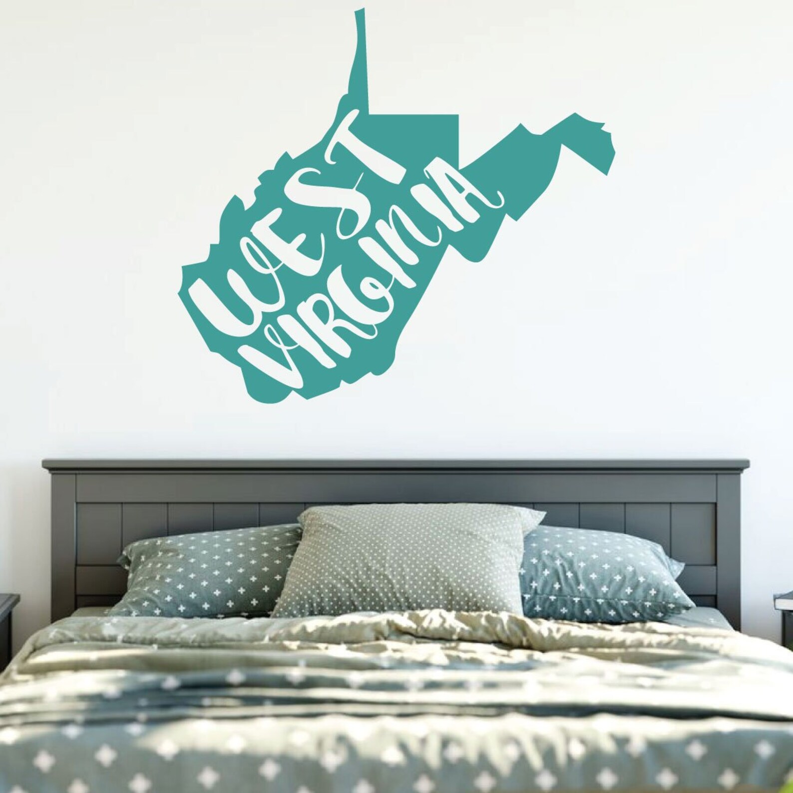 West Virginia Wall Decal State Silhouette Vinyl Art for Home - Etsy