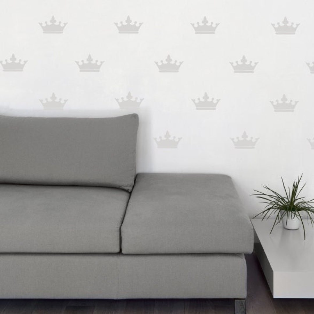 Crowns Wall Decals - Vinyl Home Decor Stickers - Royalty Theme Shapes ...