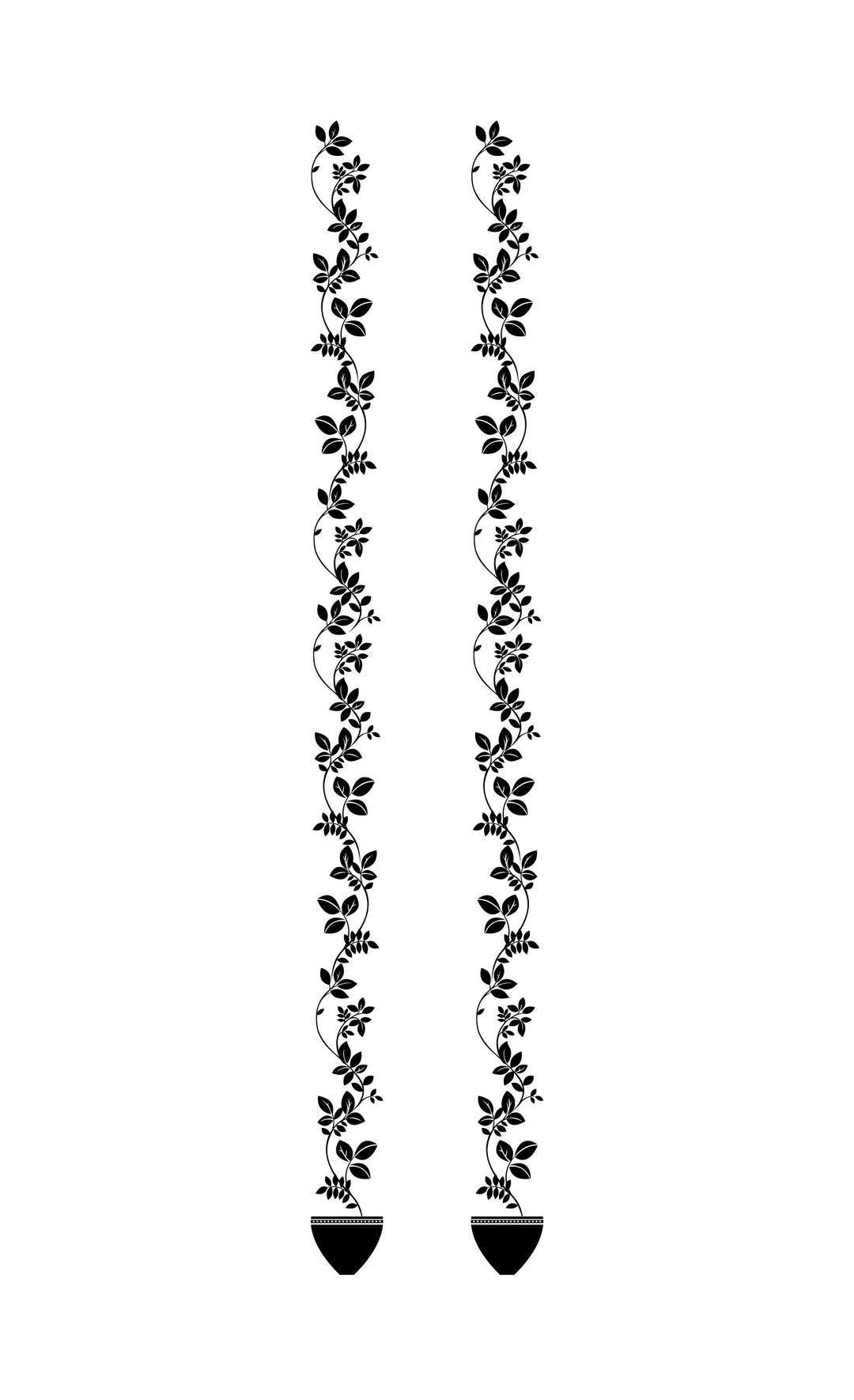 Customplants and Vines Decals Home Decor 2 Vines Custom - Etsy