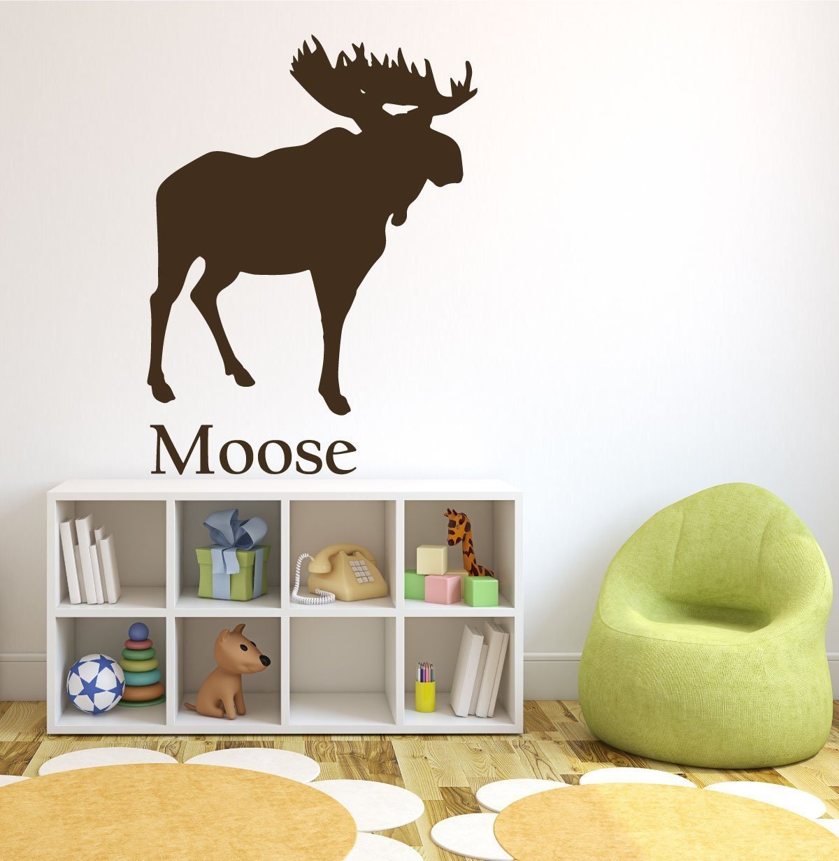 Large Moose Wall Decal Educational Vinyl Sticker for Home | Etsy