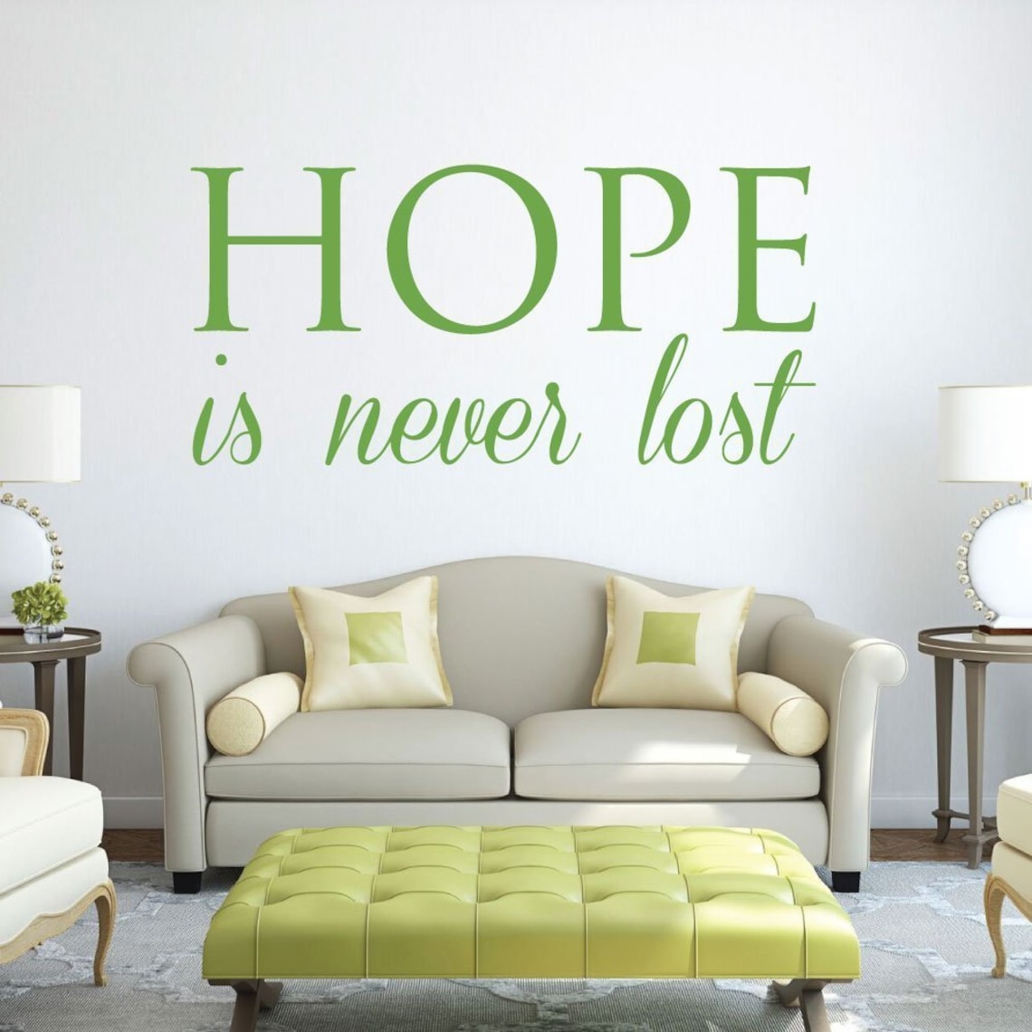 Hope Decal Vinyl Wall Decor Motivational Lettering - Etsy