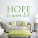 Hope Decal Vinyl Wall Decor Motivational Lettering Decoration for Home ...