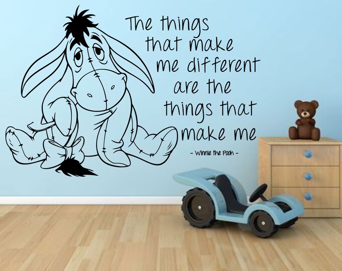 Eeyore Sticker/ Eeyore Wall Decal/ Pooh Sticker/ Eeyore Sticker/ Pooh ...