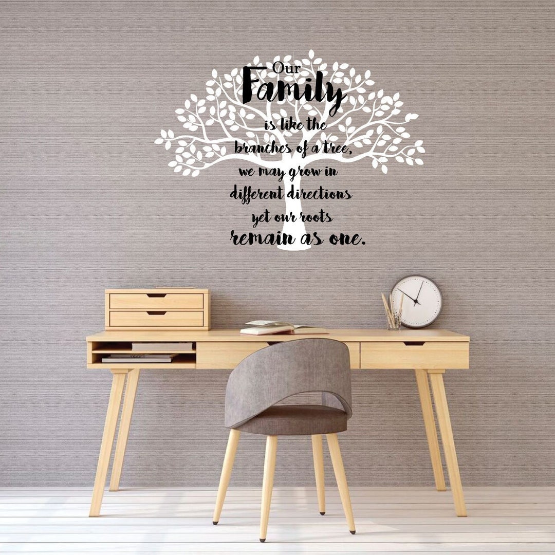 Family Tree Wall Decal Vinyl Decor for Decorating Home, Family Room ...