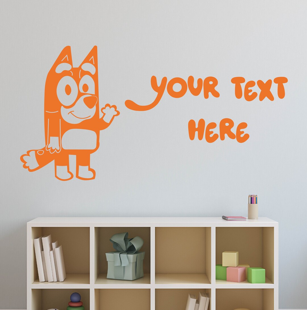 Bluey Wall Decal Sticker | Bingo Character | Bluey Birthday ...