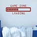 Gamer Wall Decal Game Zone Loading Sticker Vinyl Videogame Decoration ...