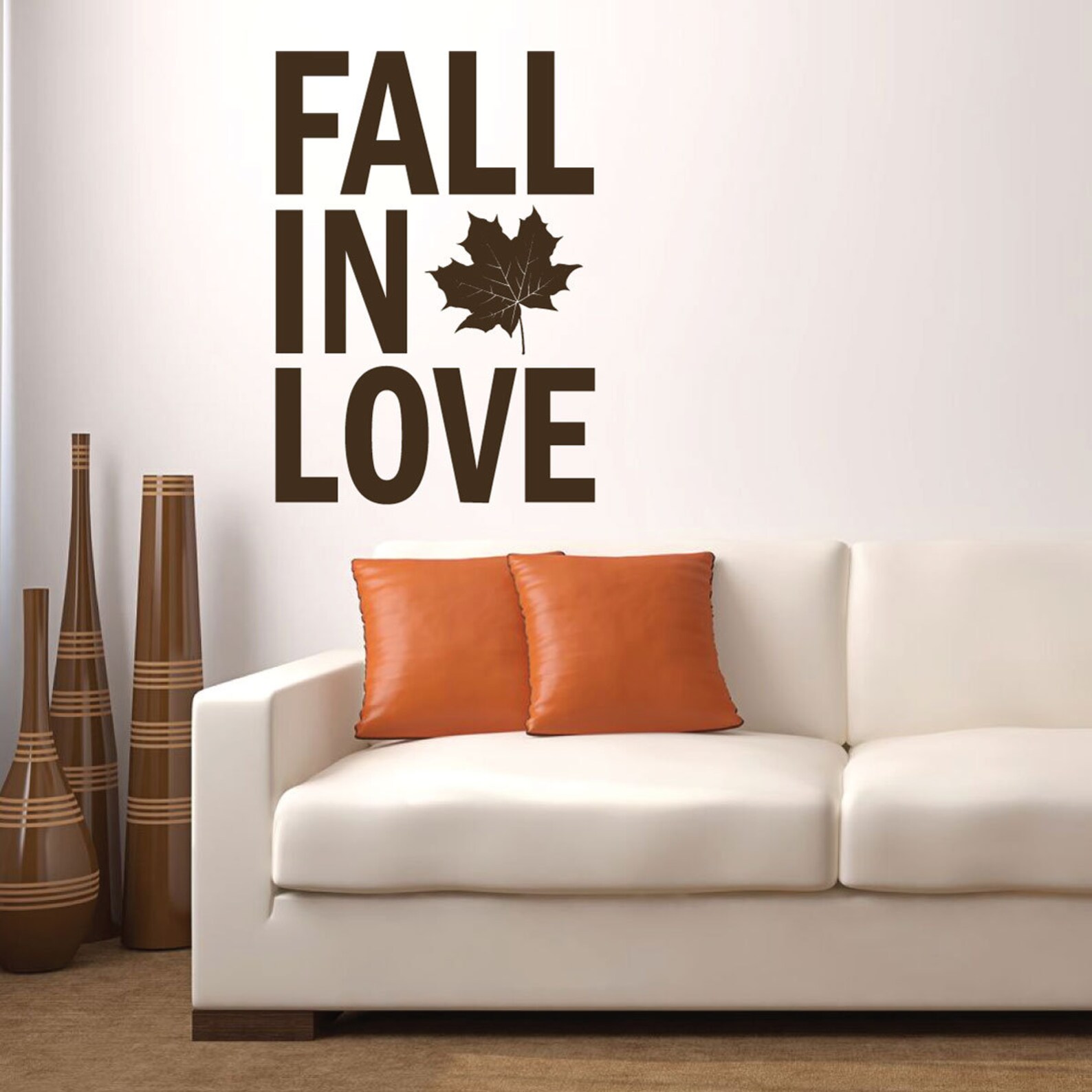 Fall Wall Decal Vinyl Sticker Fall in Love Vinyl Art | Etsy