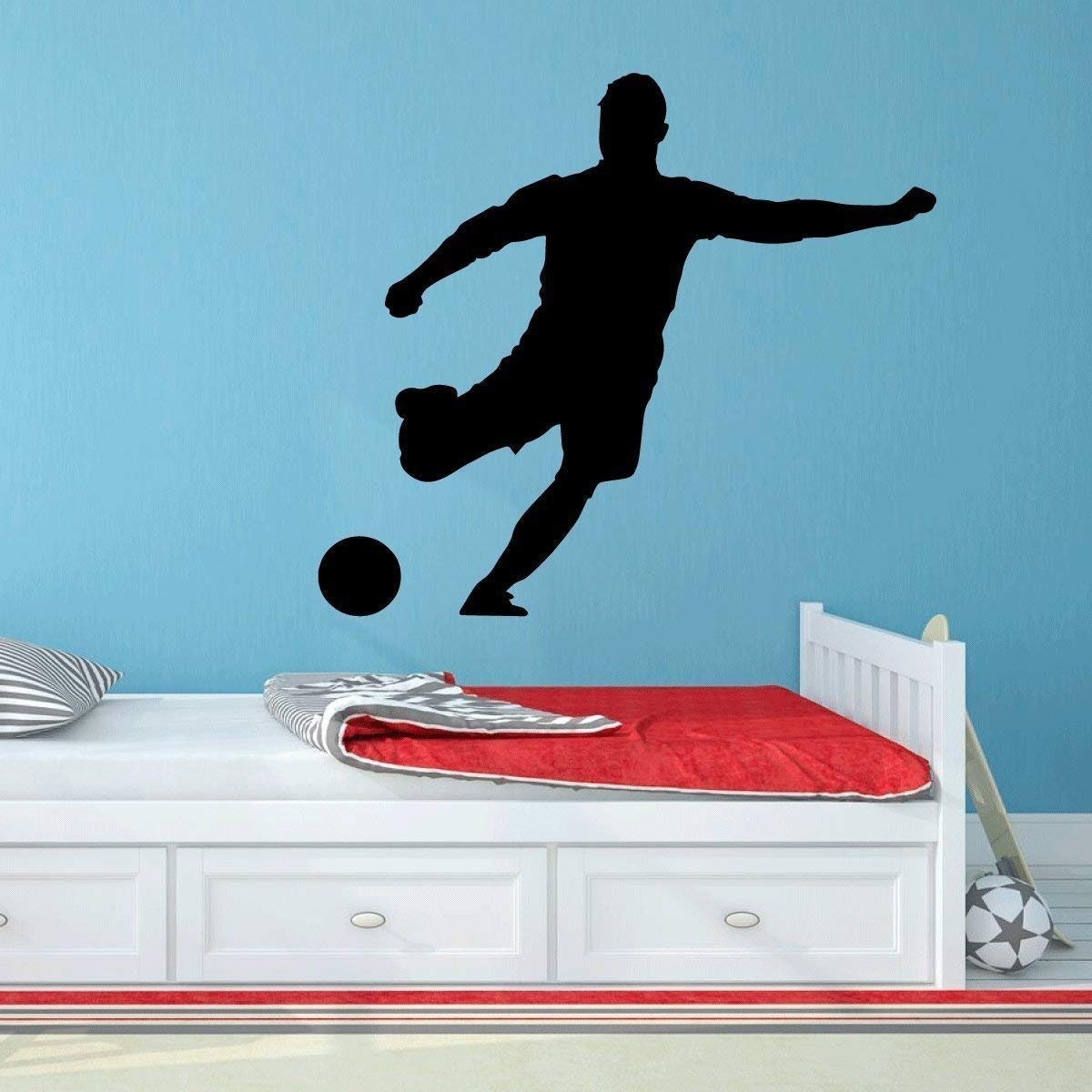Soccer Player Wall Decal Personalized Sports Vinyl Sticker | Etsy