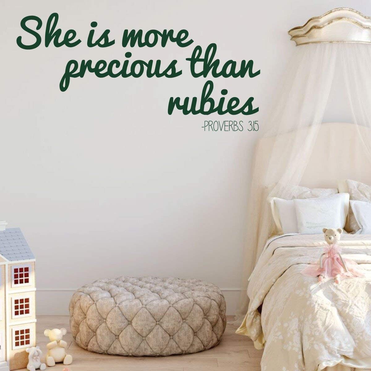 Christian Wall Decal She is More Precious Than Rubies - Etsy
