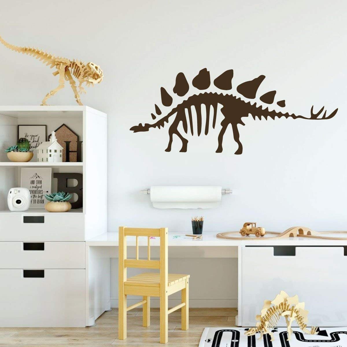 Personalized Stegosaurus Wall Decal - Dinosaur Bone Vinyl Sticker - Etsy