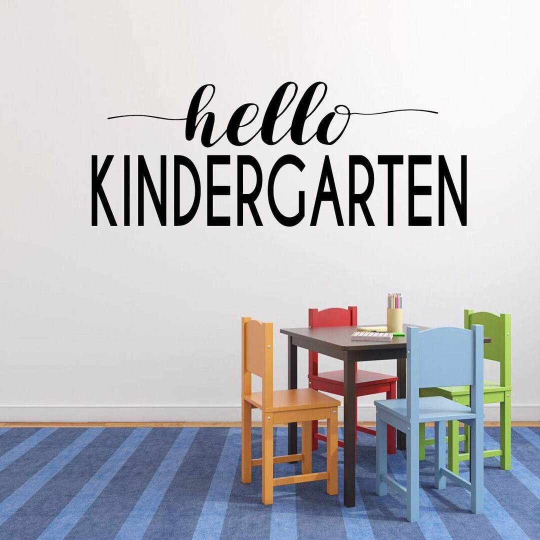 Hello' Teacher Decoration - Classroom Vinyl Wall Decal With ...