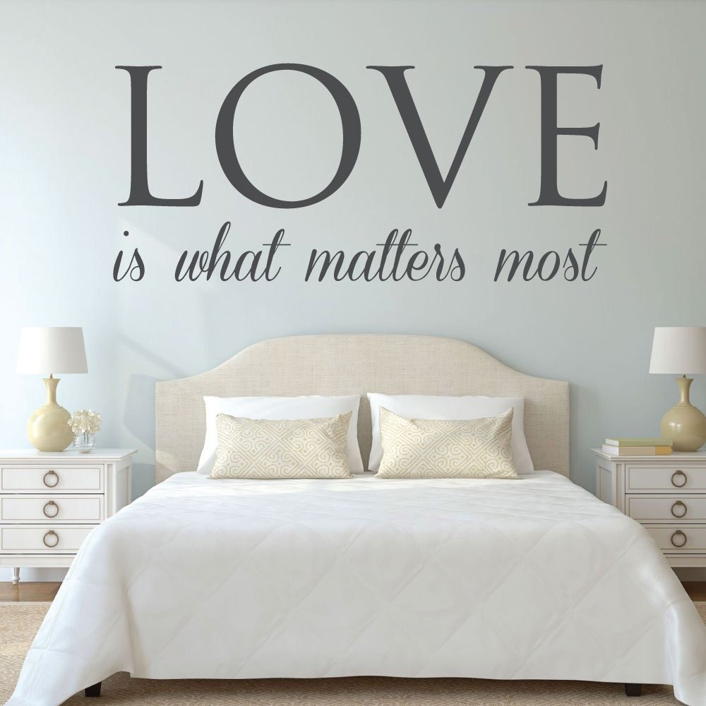 Love Wall Decor Love is What Matter Most Vinyl Home Decor - Etsy