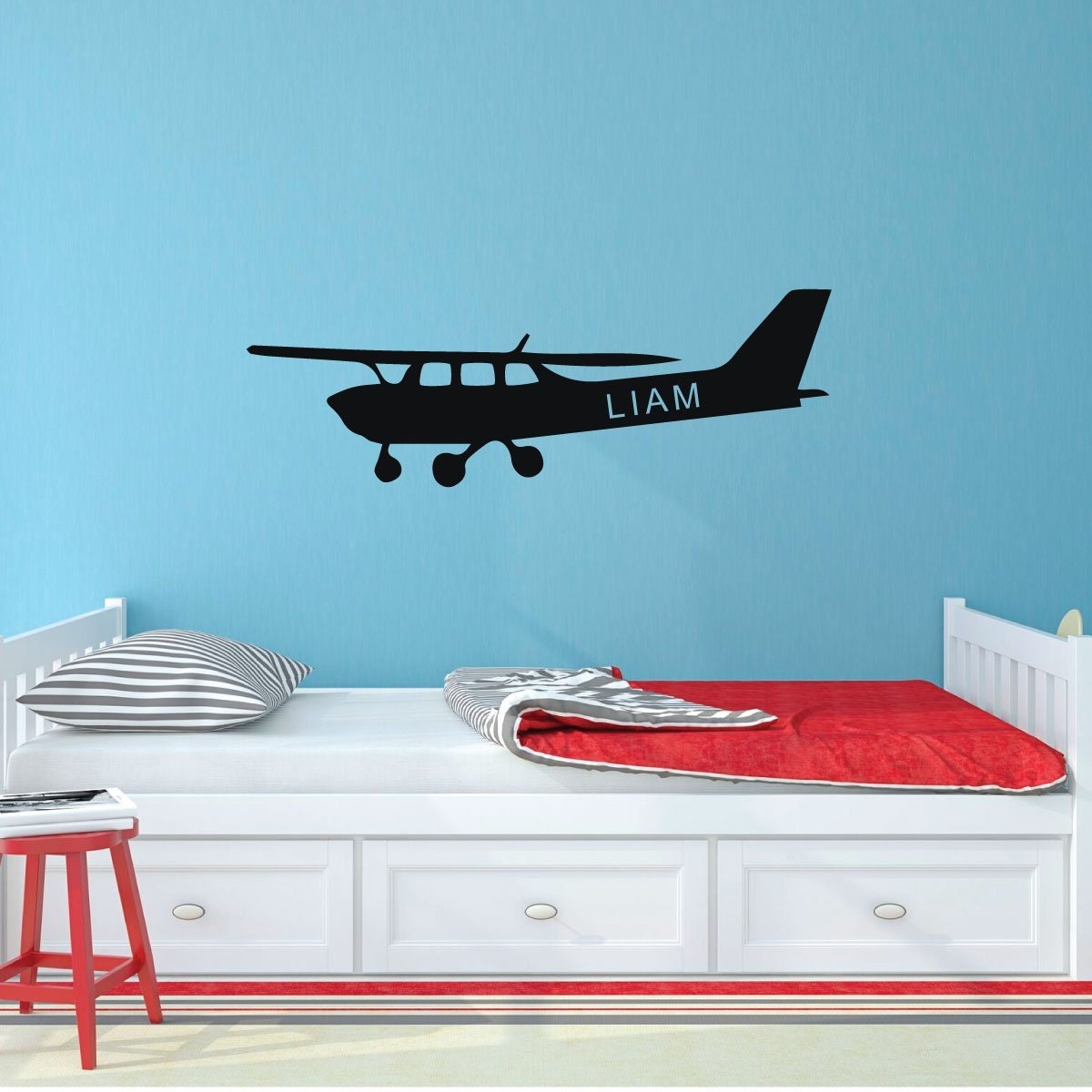 Airplane Car Decals Cessna 206 Personalized Plane Vinyl - Etsy