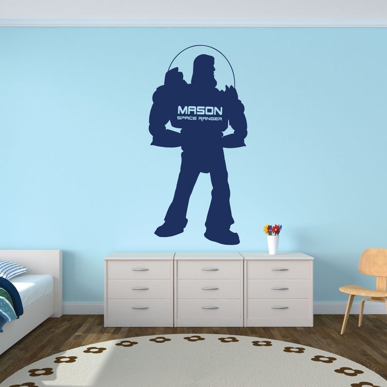 Buzz Lightyear Wall Decor Personalized Vinyl Sticker Decal - Etsy