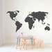 World Map Wall Decal Classroom Decorations Vinyl Sticker - Etsy