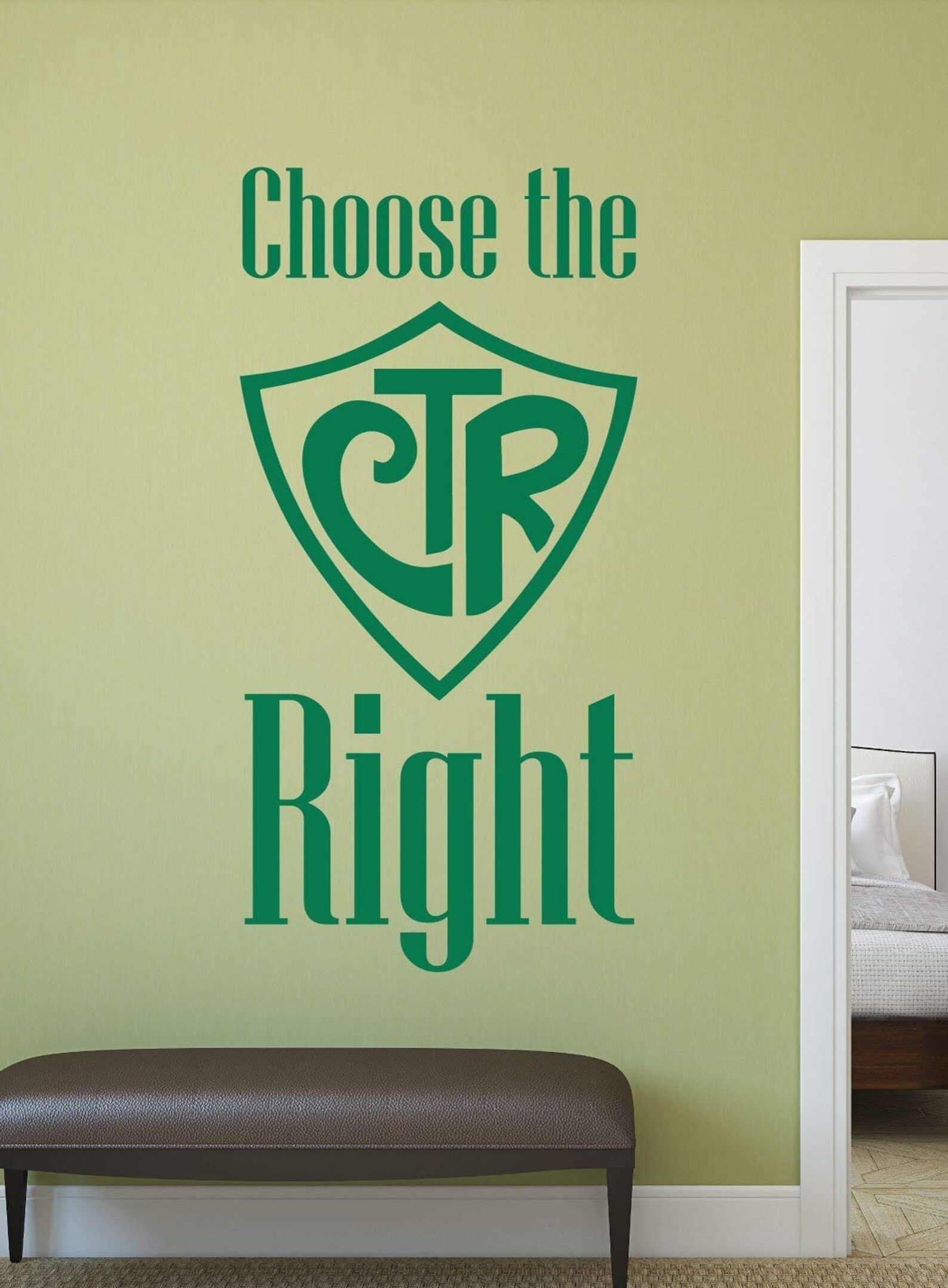 Choose the Right LDS Vinyl Decal | CTR With Shield Religious Wall ...