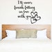 Romantic Wall Decal Falling in Love With You Heart Design - Etsy