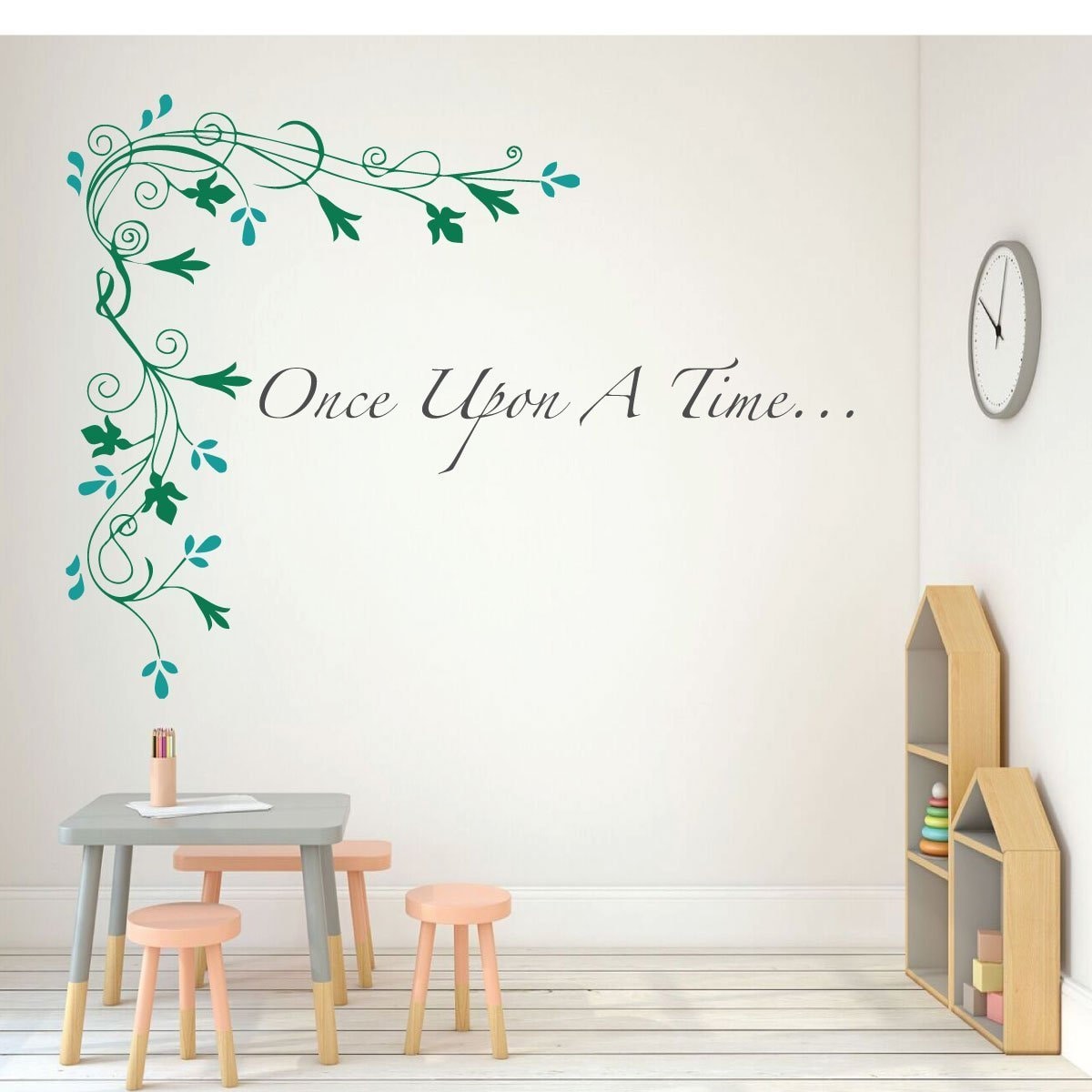 Once Upon A Time Wall Decal Flower Vinyl Mural Decor for - Etsy