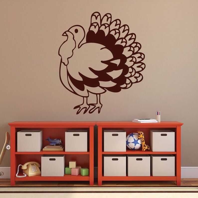 Thanksgiving Turkey Turkey Wall Decals Thanksgiving - Etsy