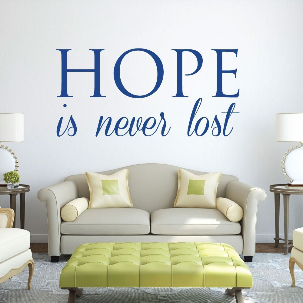 Hope Decal Vinyl Wall Decor Motivational Lettering - Etsy