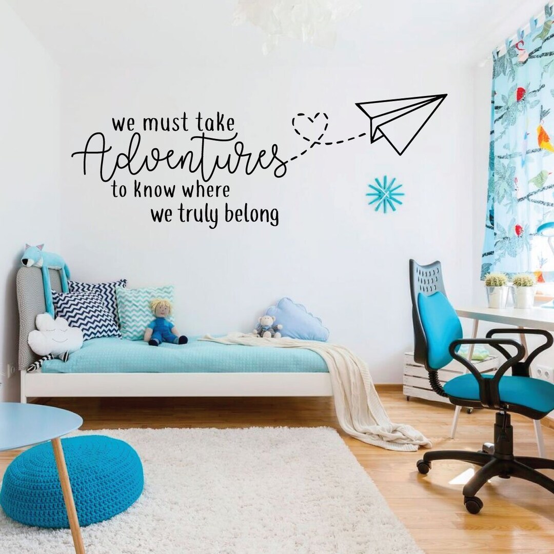 Adventure Wall Decal - We Must Take Adventures - Children's Vinyl ...