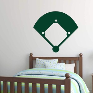 Baseball Wall Decals Baseball/softball Field Sticker Design for Kids ...