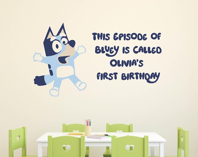 Bluey 'I Slipped on My Beans' Digital Print Wall Art - Quirky Cartoon ...