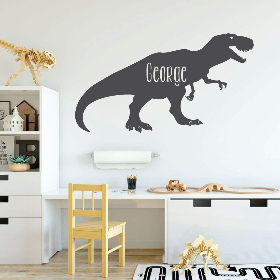 Tyrannosaurus Rex t-rex Dinosaur Vinyl Wall Decal for School - Etsy
