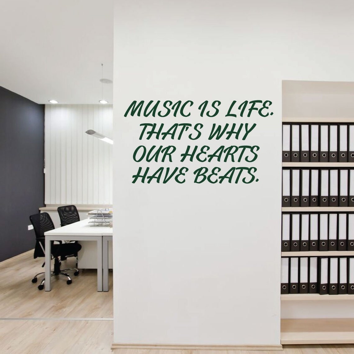 Music Quote Wall Decal Music is Life Musician Gifts for - Etsy