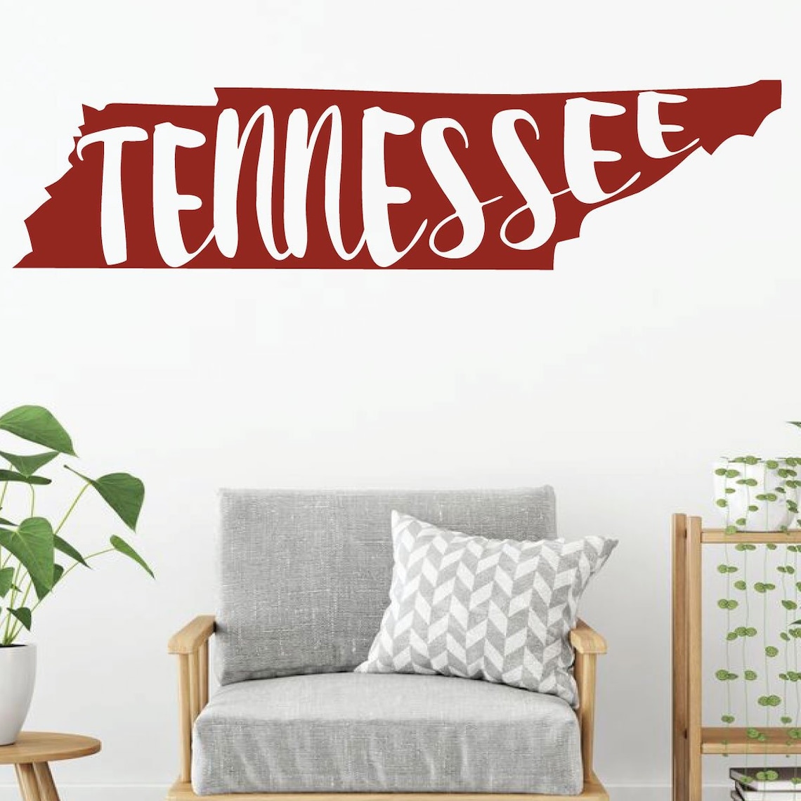 Tennessee Wall Decal State Silhouette Vinyl Art for Home - Etsy