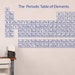 Large Periodic Table of Elements Chart Vinyl Decor Wall Decal for Home ...