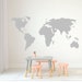 World Map Wall Decal Classroom Decorations Vinyl Sticker - Etsy