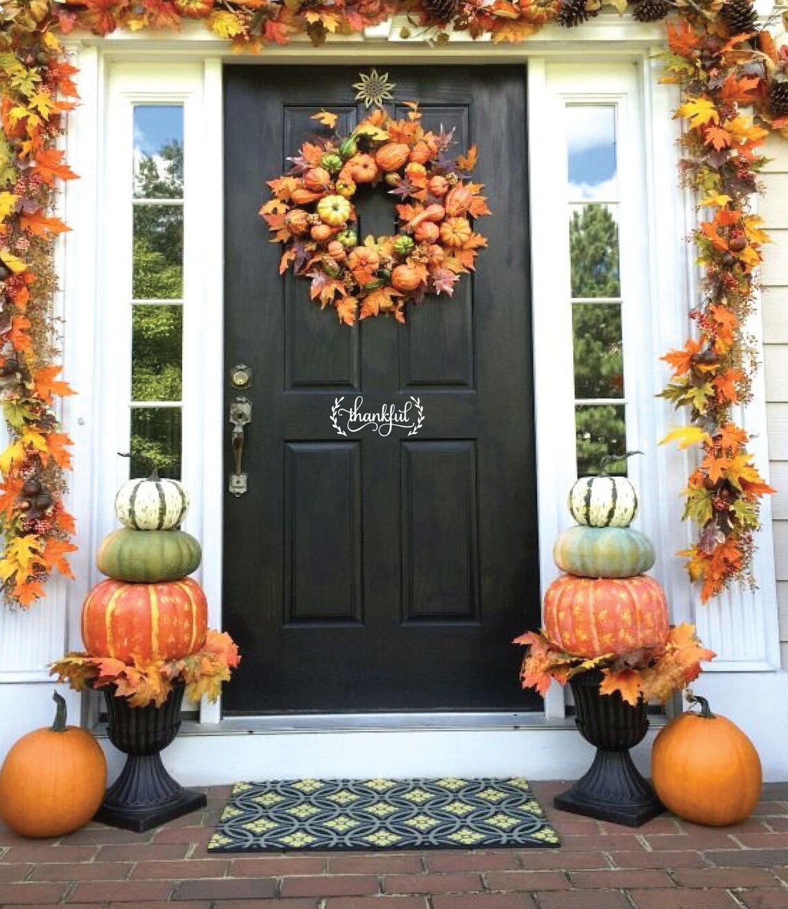 Front Door Decal Vinyl Sticker or DIY Wooden Sign Decal | Etsy