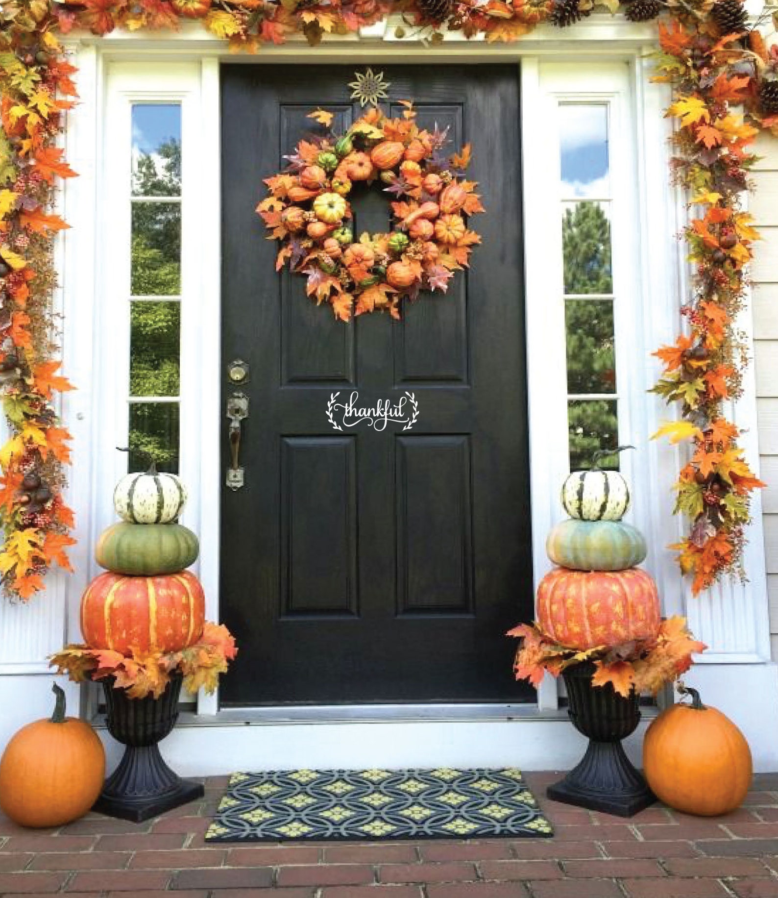 Front Door Decal Vinyl Sticker or DIY Wooden Sign Decal | Etsy