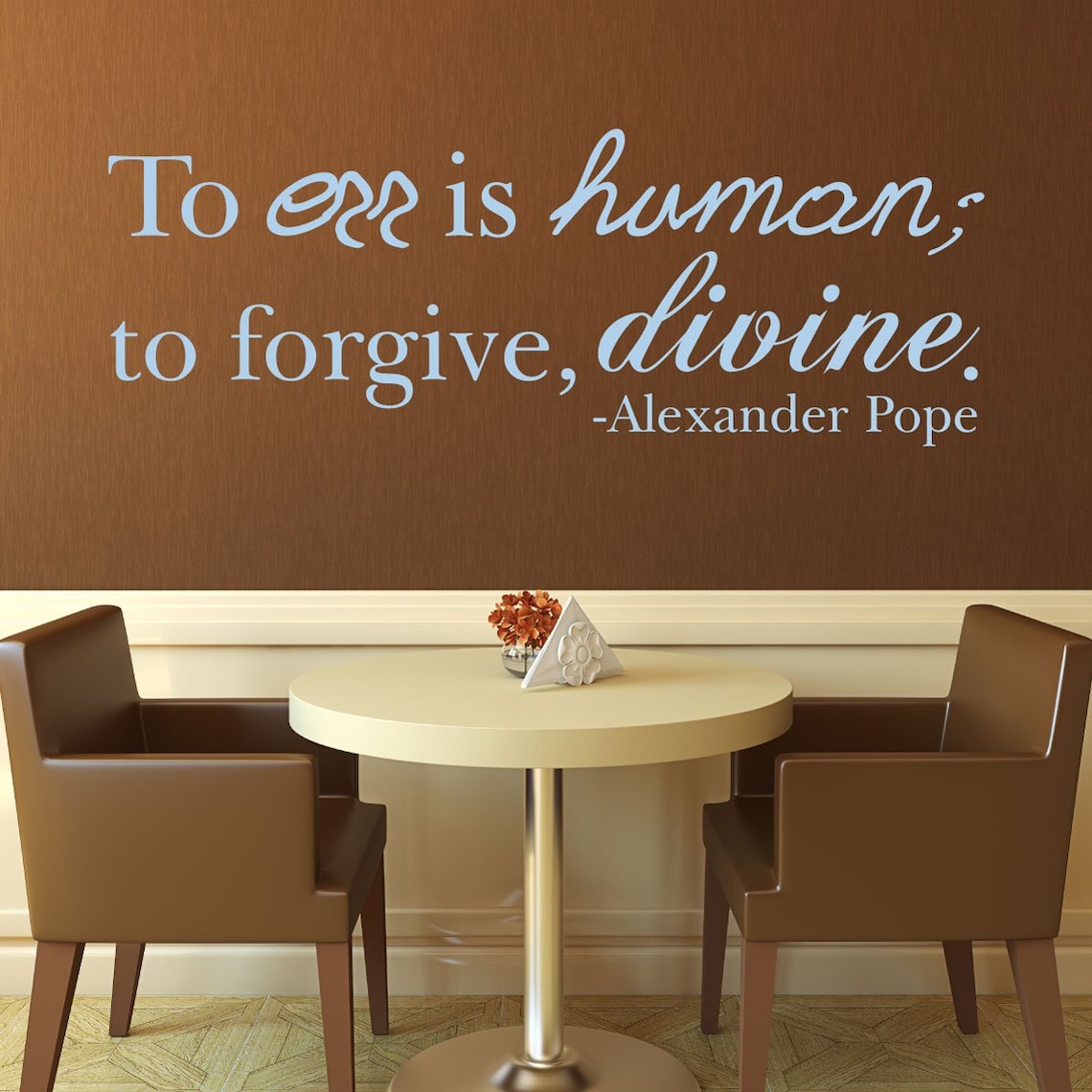 Quote Wall Decals to Err is Human to Forgive Divine - Etsy