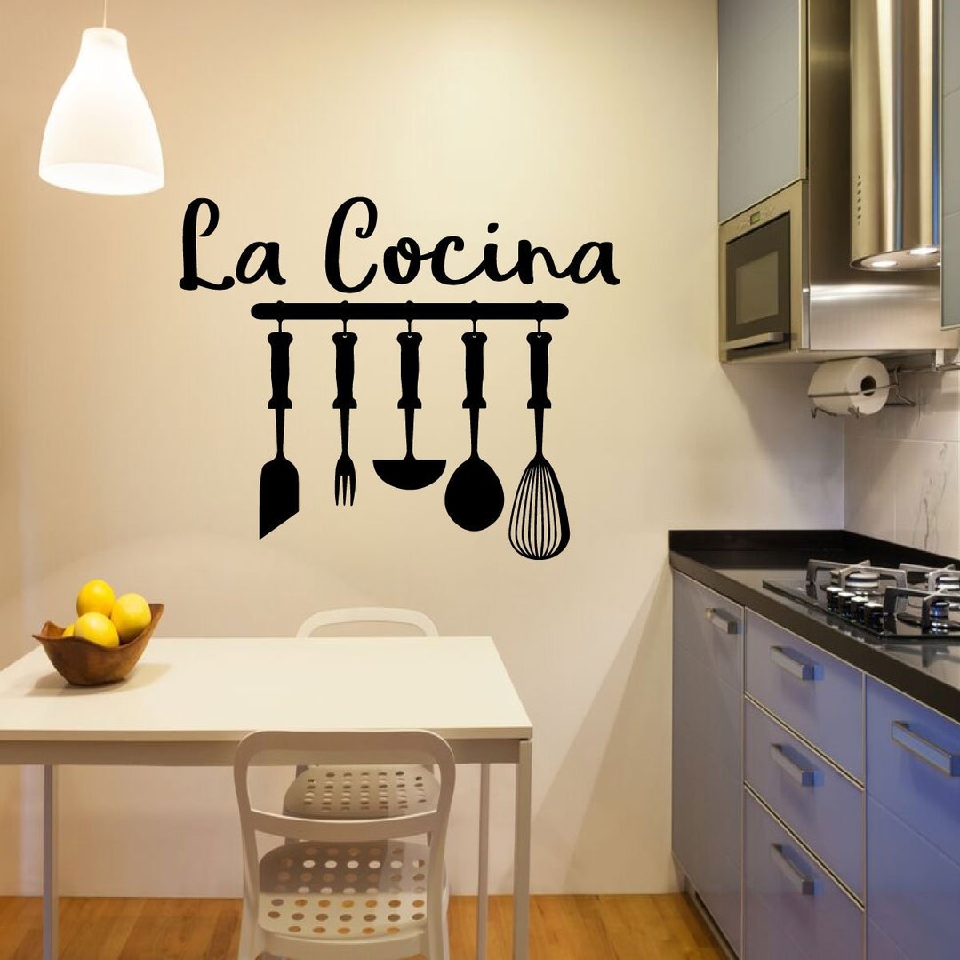 La Cocina Kitchen Vinyl Wall Decor - Spanish or Latin Themed ...