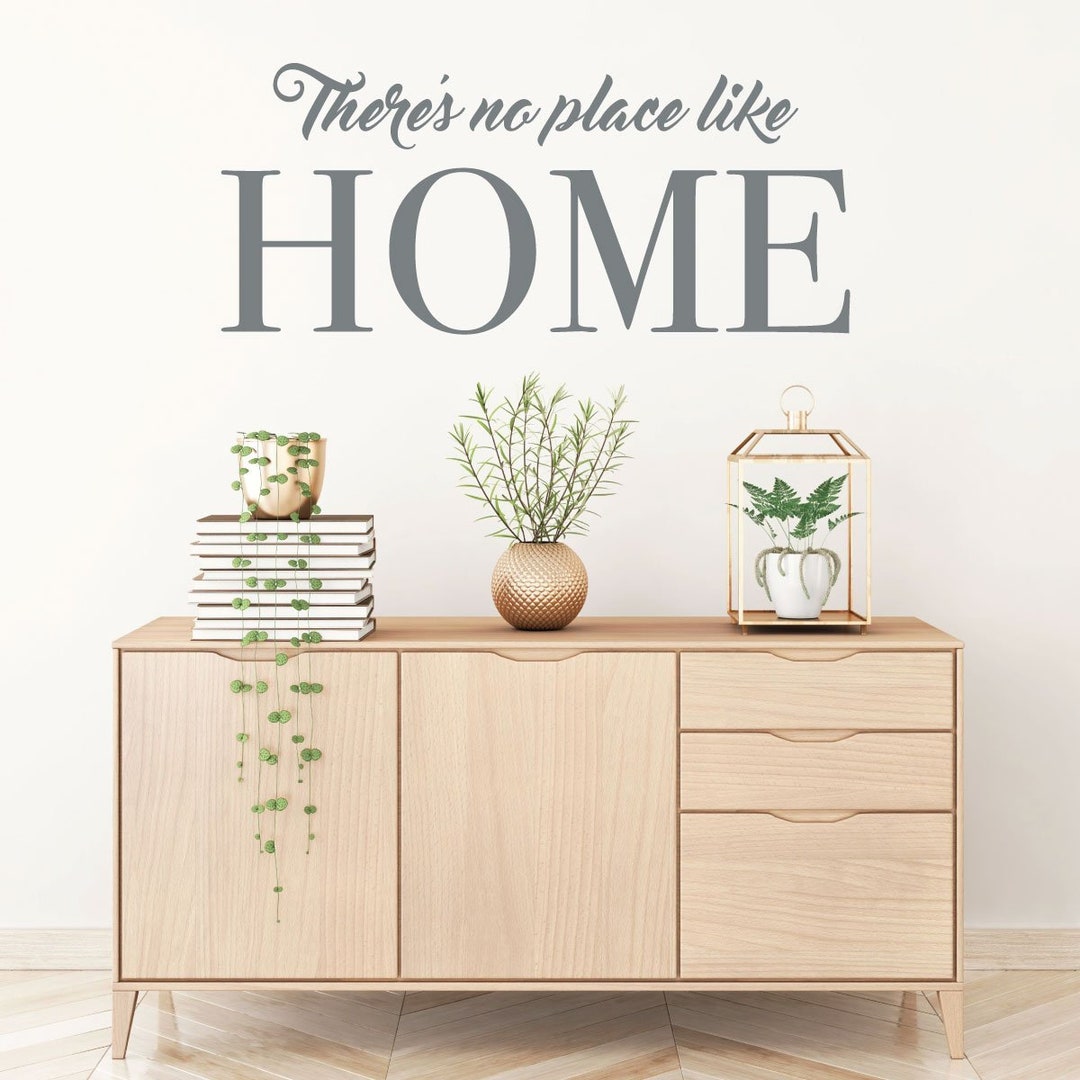 No Place Like Home Sign - Vinyl Wall Decal - Wizard of Oz Themed Home ...