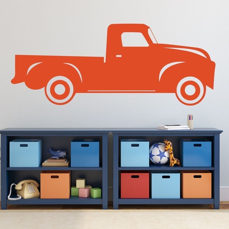 Chevy Truck Wall Decor Personalized Classic Vehicle Vinyl | Etsy