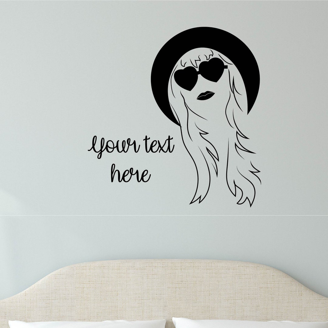 Swiftie Sunglass Singer Sticker Popstar Eras Concert Taylor Vinyl Wall ...