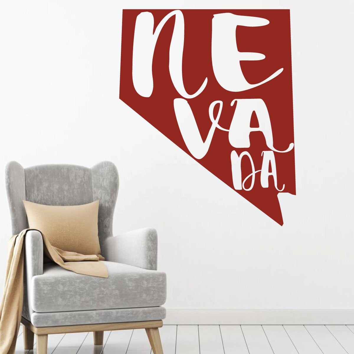 Nevada Wall Decal State Silhouette Vinyl Art for Home Decor - Etsy