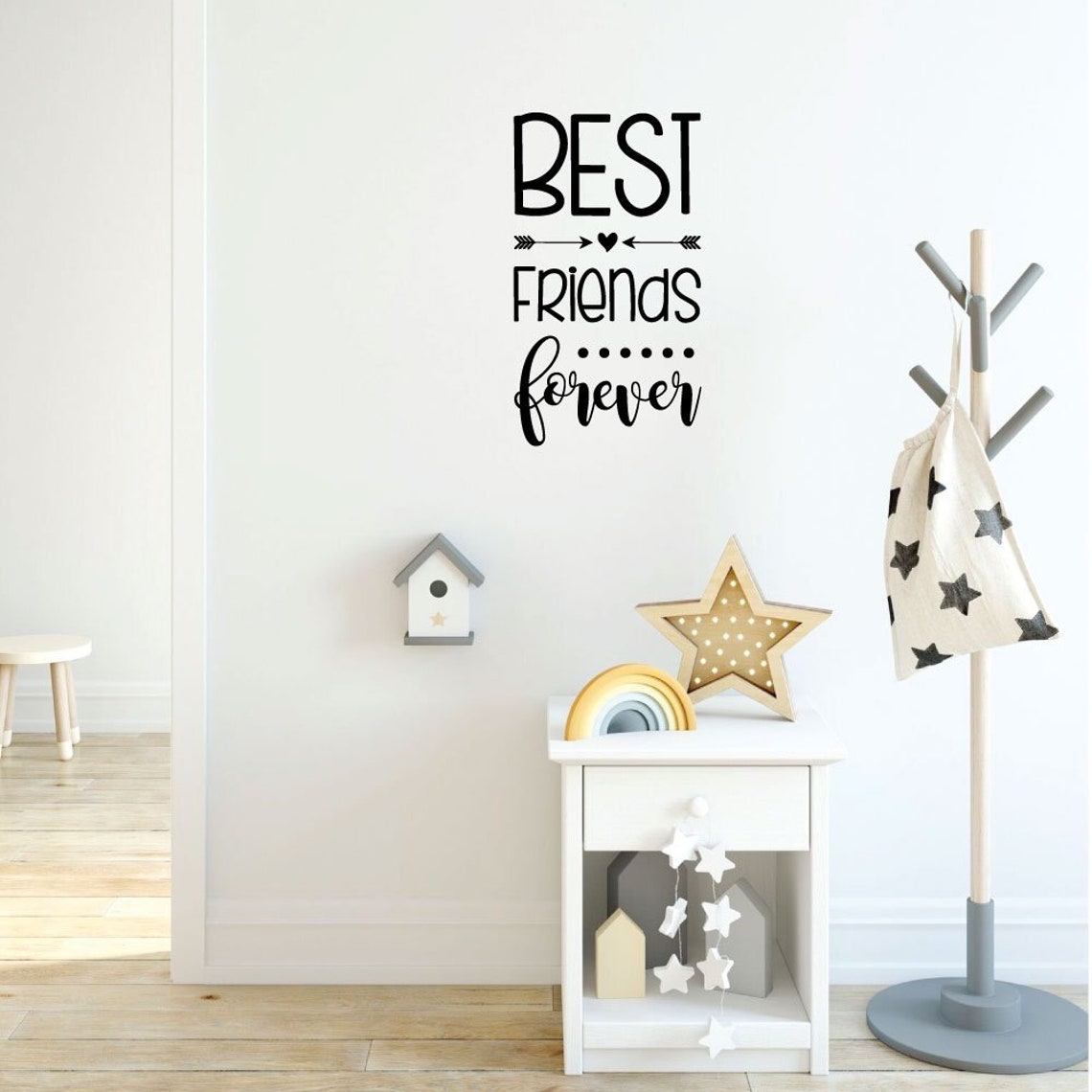 Wall Decal for Girls - Best Friends Forever - Vinyl Sticker for ...