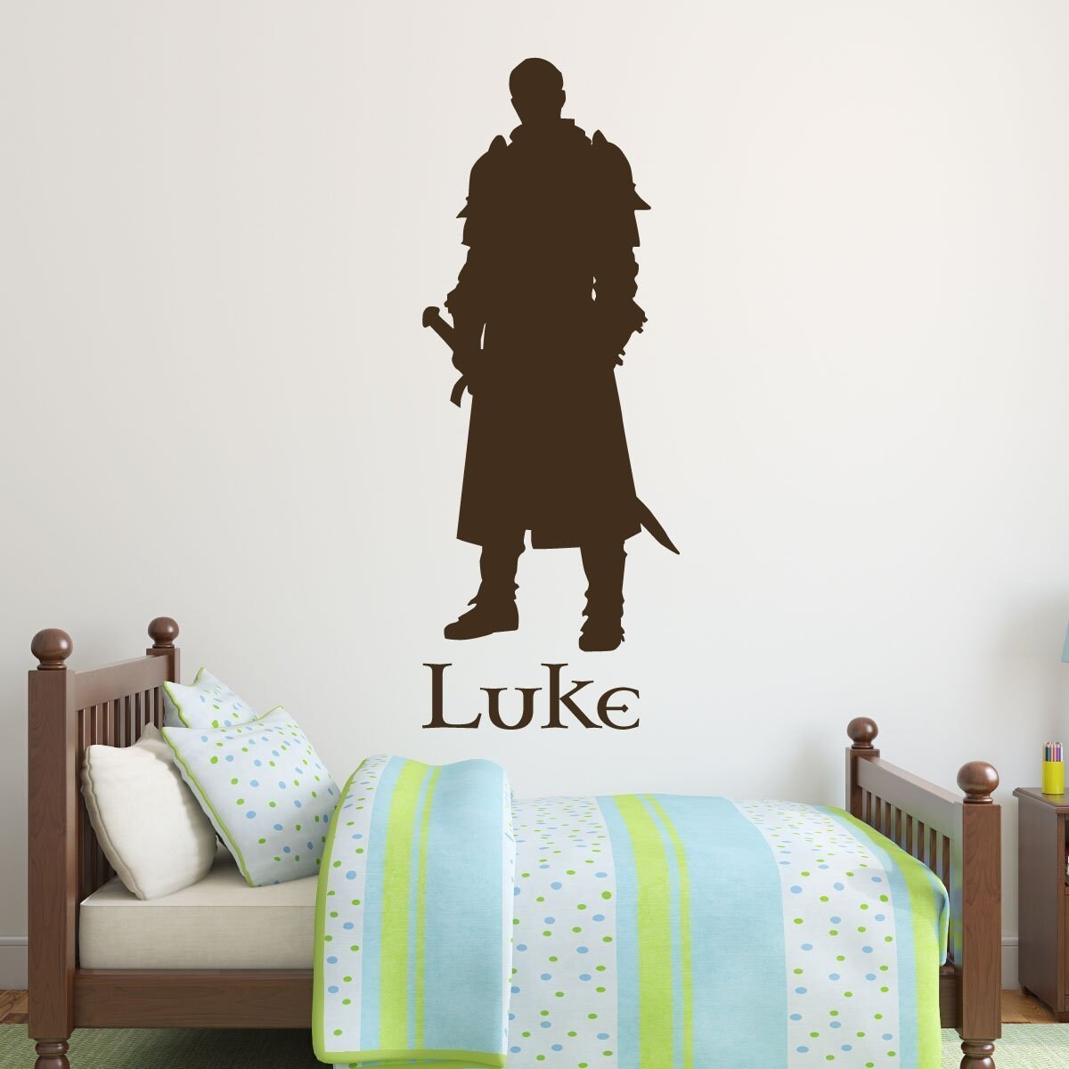 Personalized Medieval Knight Wall Decal Warrior Standing - Etsy